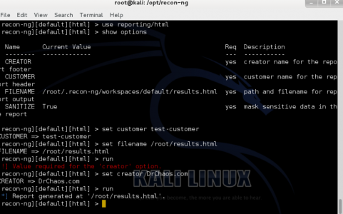 Recon-ng – advanced reconnaissance framework – The Security Blogger