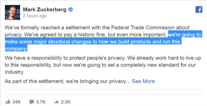 Facebook Agrees to Pay $5 Billion Fine and Setup New Privacy Program ...